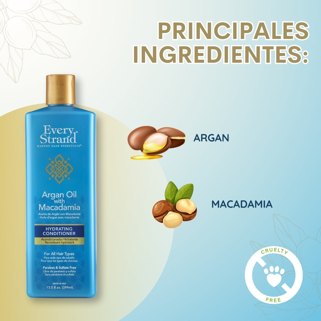 Acondicionador Macadamia & Argan Every Strand 399ml – GD3MX