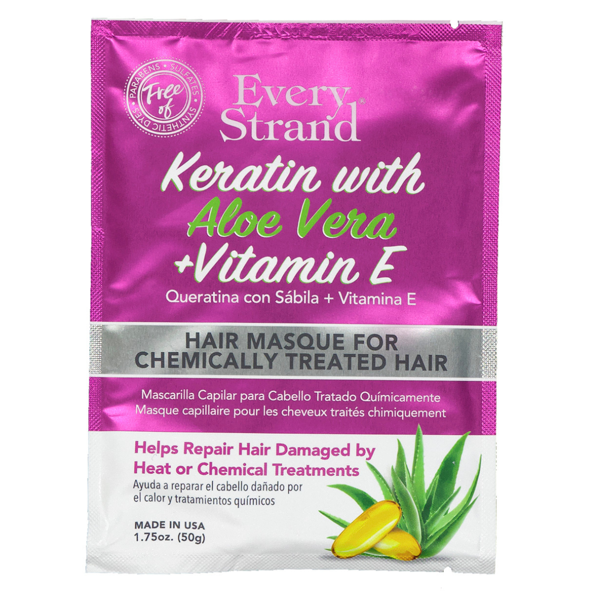 Mascarilla Keratina & Aloe Vera Every Strand – GD3MX